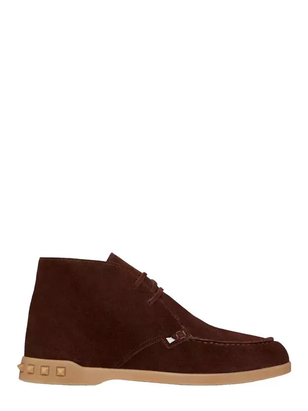 Valentino Garavani Suede Desert Boots - Red
