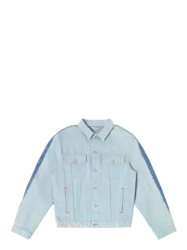 Heron Preston Logo Patch Denim Jacket - Blue
