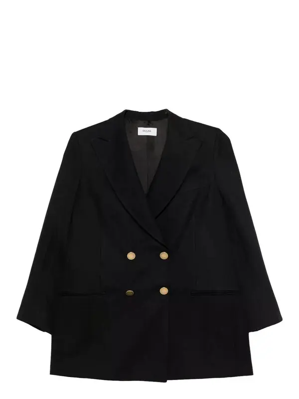 SAULINA Agata Double-breasted Blazer - Black