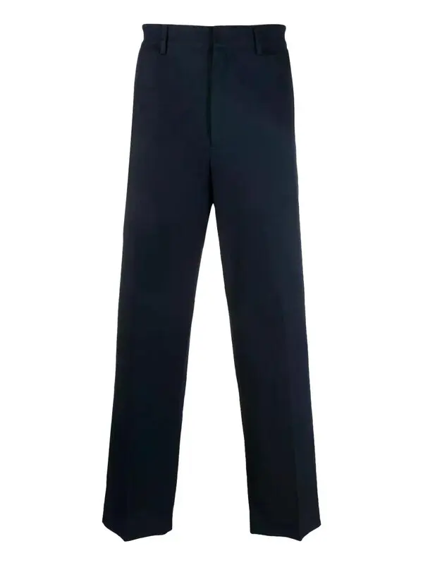 DEPARTMENT 5 Straight-leg Cotton Trousers - Blue