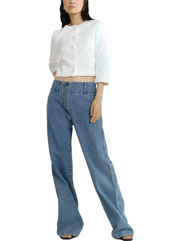 PATOU Wide-leg Jeans - Blue
