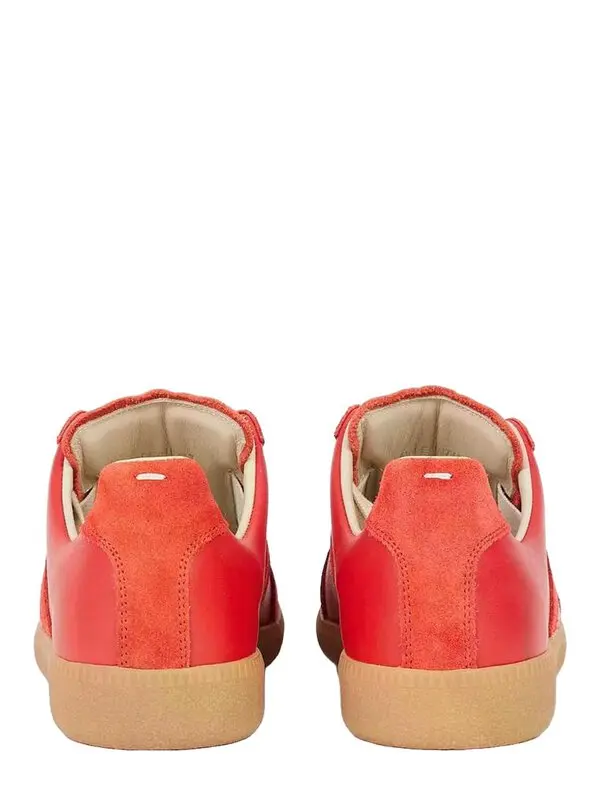 MAISON MARGIELA Replica Leather Sneakers - Red