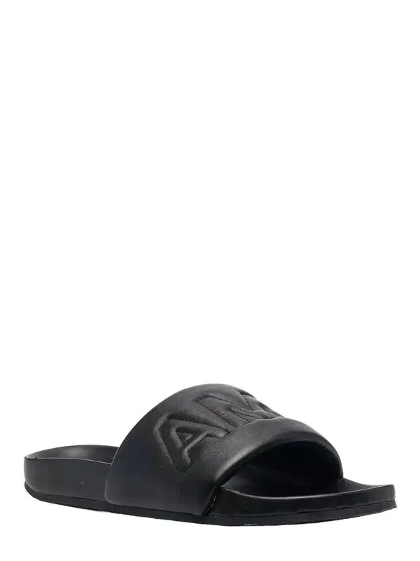 AMBUSH Quilted Logo Slides - Black