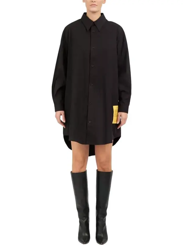 MAISON MARGIELA Cottom Shirt Dress - Black