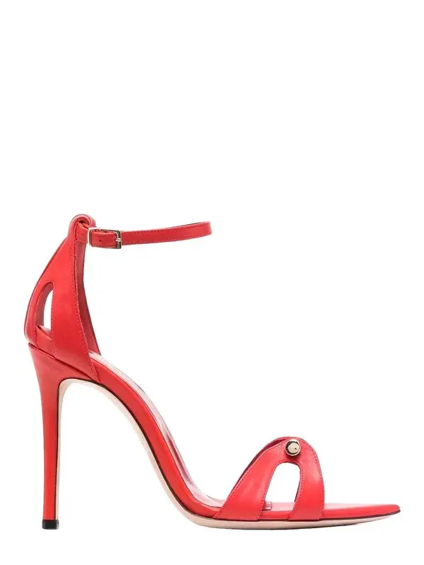 HARDOT Bar-detail Sandals - Red