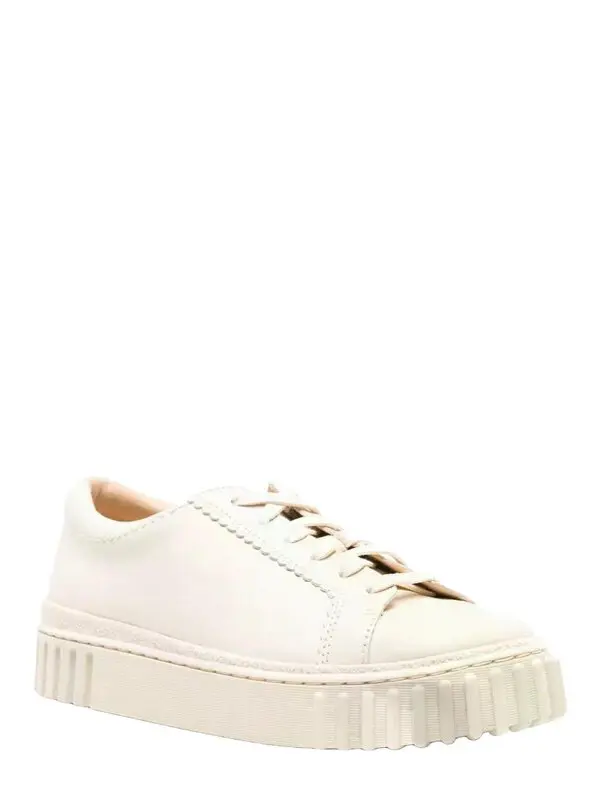 Clarks Mayhill Walk Leather Sneakers - Neutrals