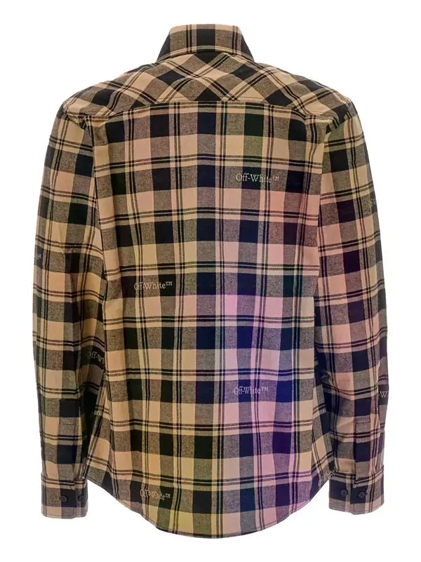 Off-White Embroidered Cotton Shirt - Neutrals