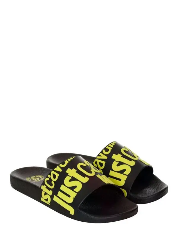 Just Cavalli Logo Slides - Black