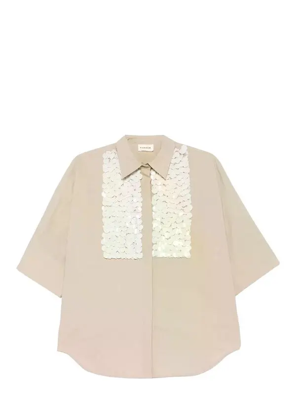P.a.r.o.s.h Embellished Shirt - Neutrals