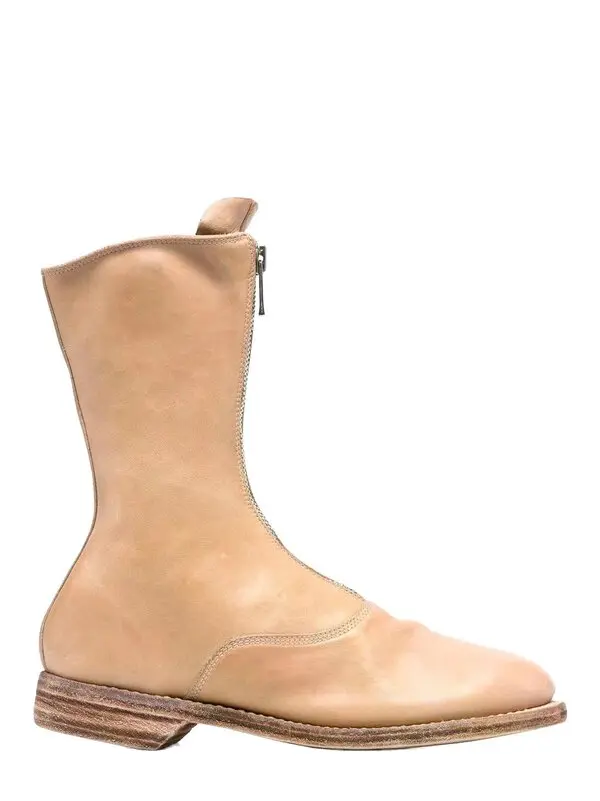 Guidi Zip-up Ankle Boots - Brown