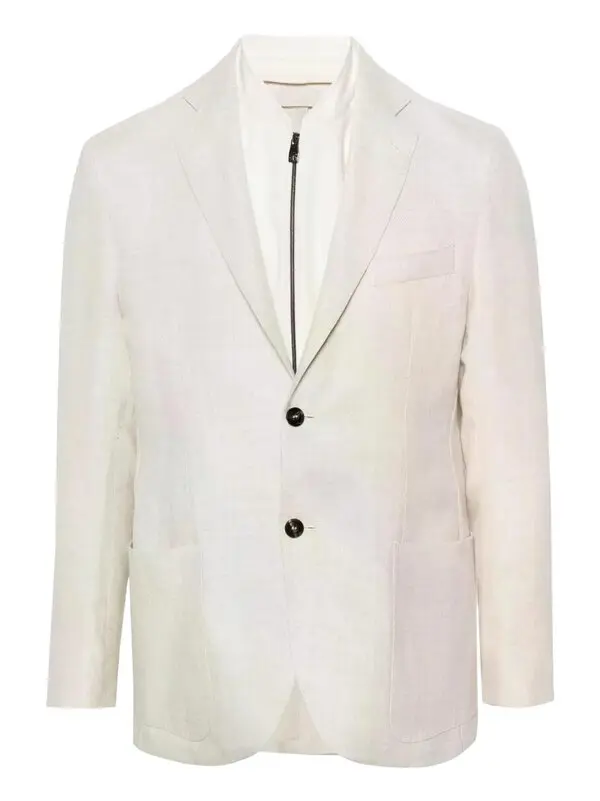 Corneliani Single-breasted Layered Blazer - Neutrals