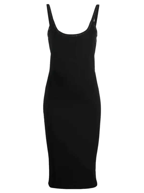 Alexander Wang Crystal-embellished Jersey Dress - Black