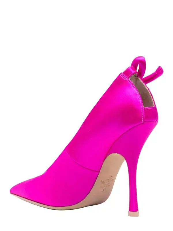 Valentino Garavani Satin Bow Detail Stiletto Pumps - Pink