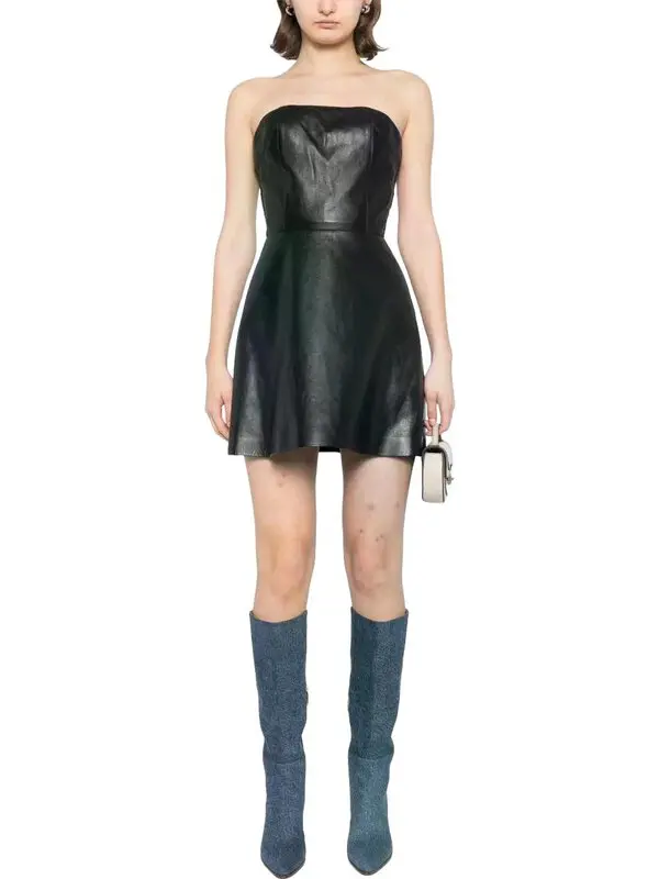 Ermanno Scervino Midi Bustier Dress - Black