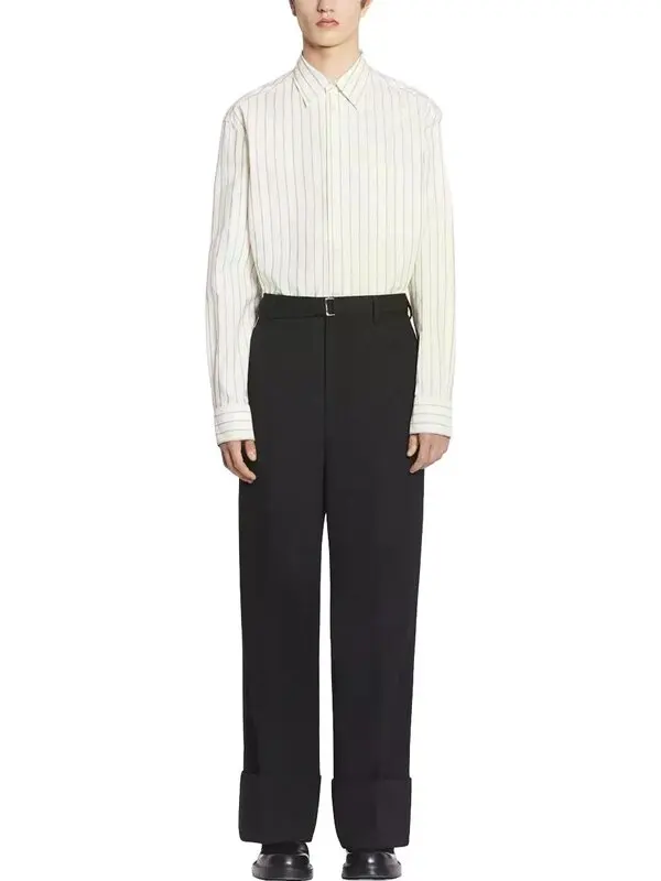 LANVIN Striped Shirt - Neutrals