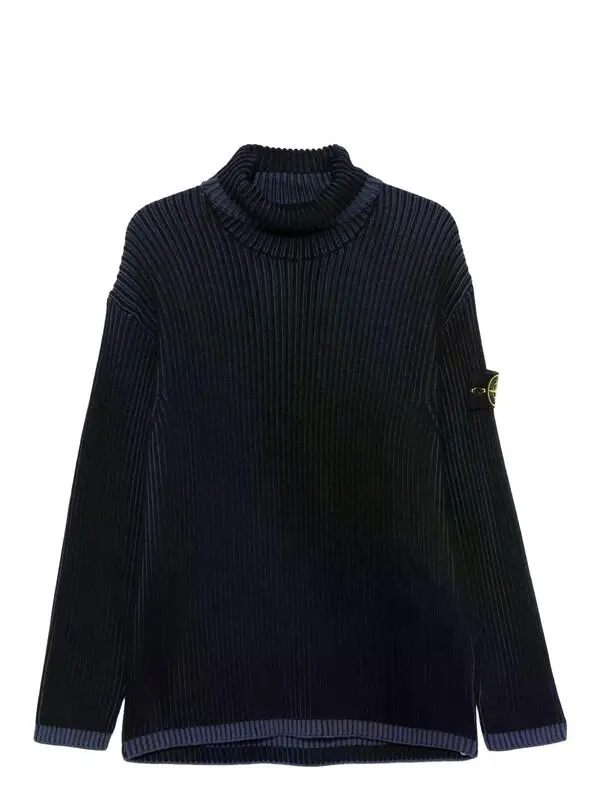 Stone Island Ribbed Sweater - Blue