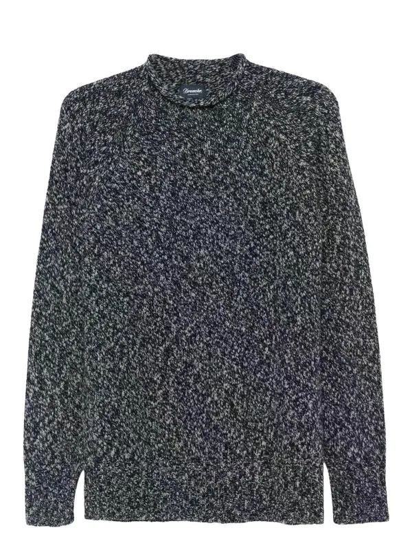 DRUMOHR Marl-knit Lambswool Sweater - Blue
