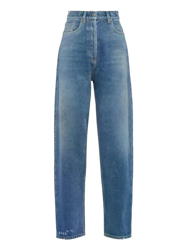 Prada High-rise Wide-leg Jeans - Blue