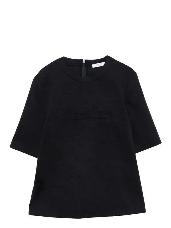 Max Mara Peter" T-shirt With Crew Neck And Short Sleeves - Black