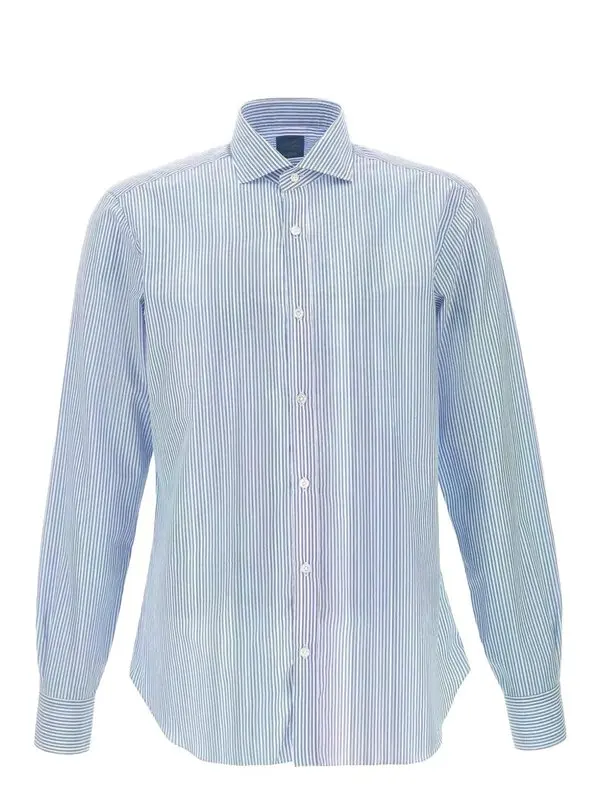 BARBA NAPOLI Striped Shirt - Blue