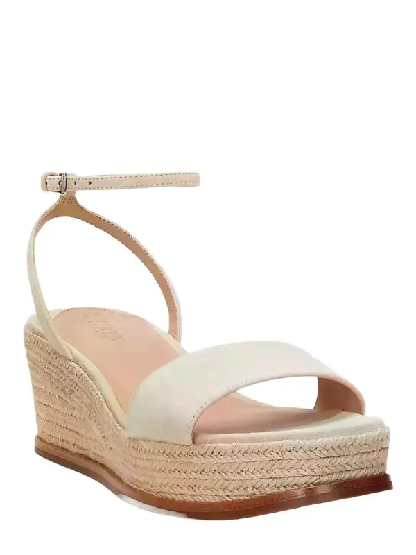Ralph Lauren 35mm Suede Espadrille Sandals - Neutrals
