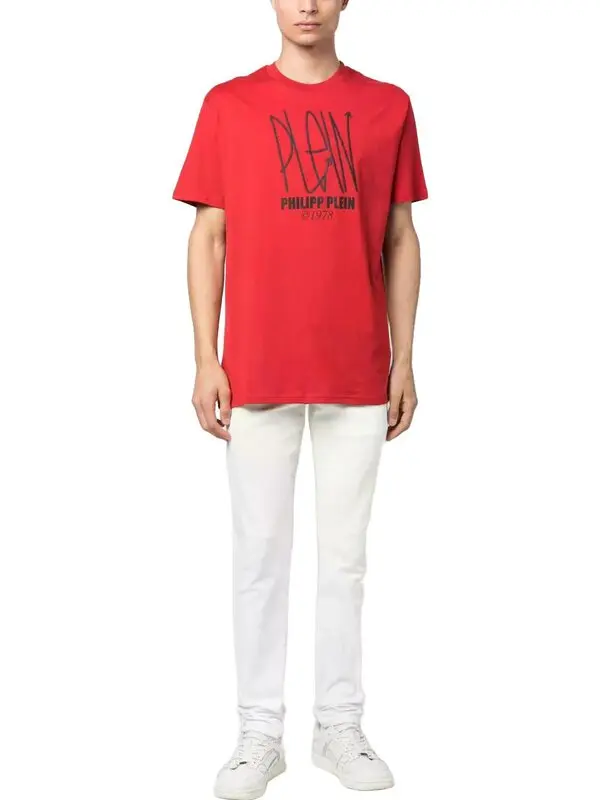 Philipp Plein Skull Short-sleeved T-shirt - Red