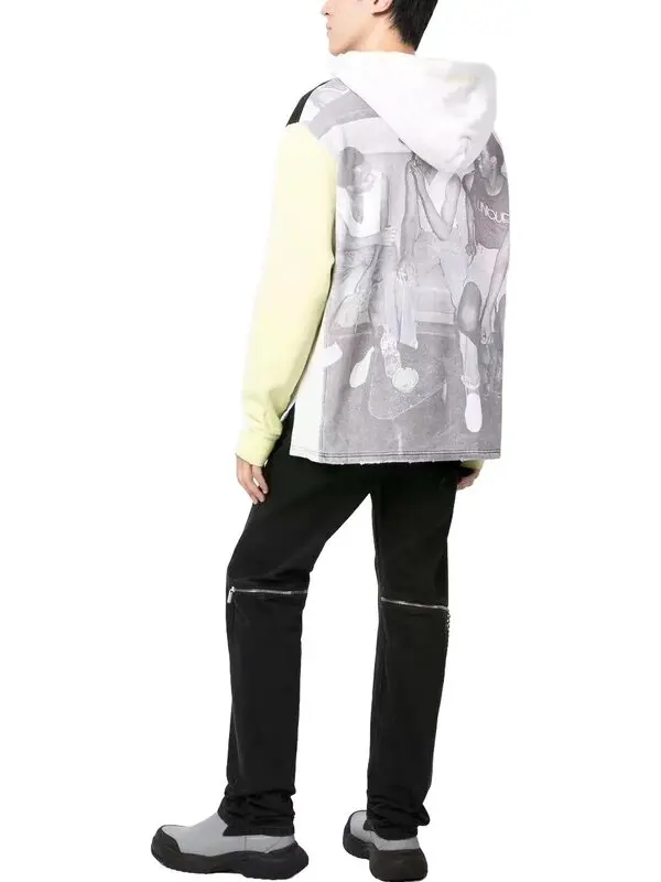 HONEY FUCKING DIJON Colour-block Photograph Print Hoodie - Black