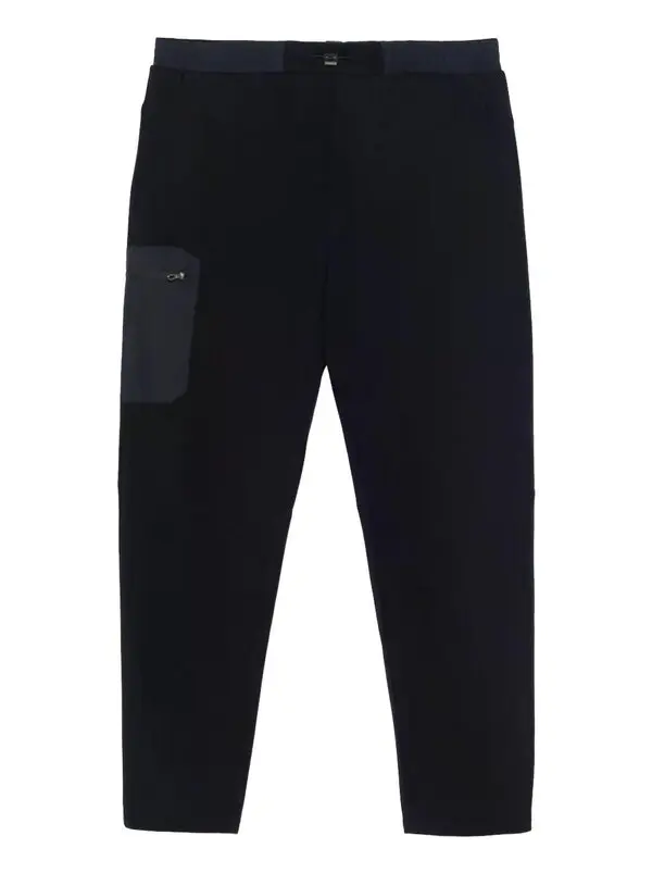 Sease Drawstring Trousers With Side Zip Pocket - Blue