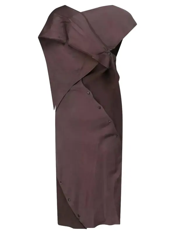 SETCHU Asymmetric Dress - Brown