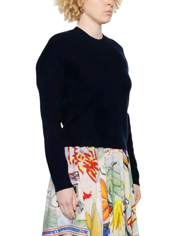 JW Anderson Puff-sleeved Crew Neck Sweater - Blue