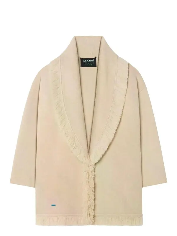 Alanui Finest Single-breasted Coat - Neutrals