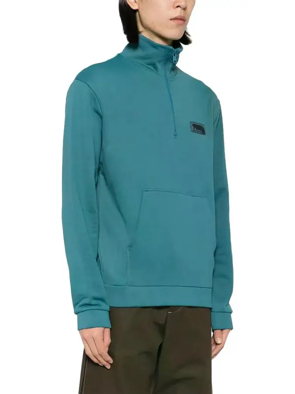 Maison Kitsuné Logo Patched Jacket - Blue