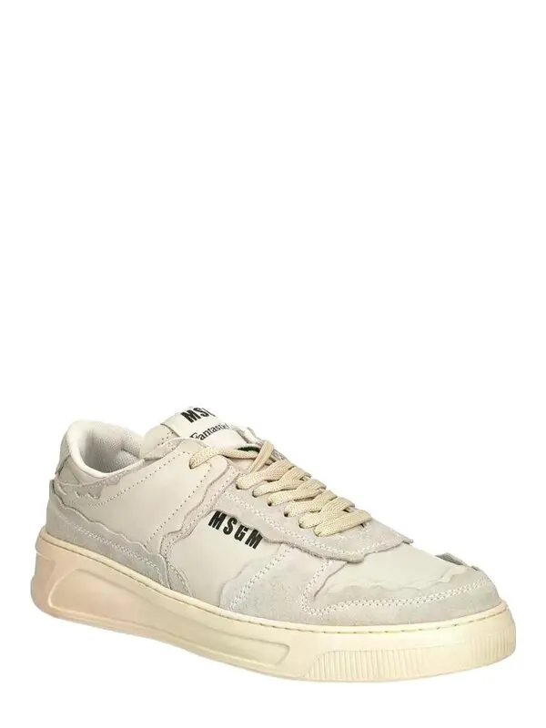 MSGM Calf Suede Sneakers - Neutrals