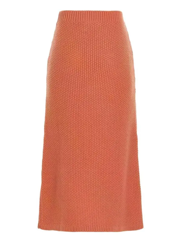 Chloé Knit Maxi Skirt - Orange