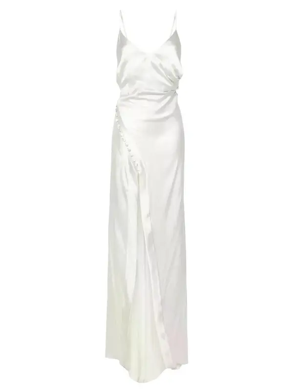 MITILIANE COUTURE Draped Maxi Dress - Neutrals