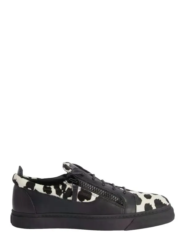 GIUSEPPE ZANOTTI Frankie Double-zip Low-top Sneakers - Black
