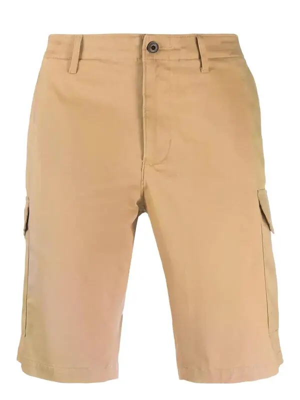 Tommy Hilfiger Harlem Logo-embroidered Cargo Shorts - Neutrals