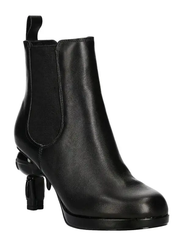 Karl Lagerfeld Leather Chelsea Boots - Black