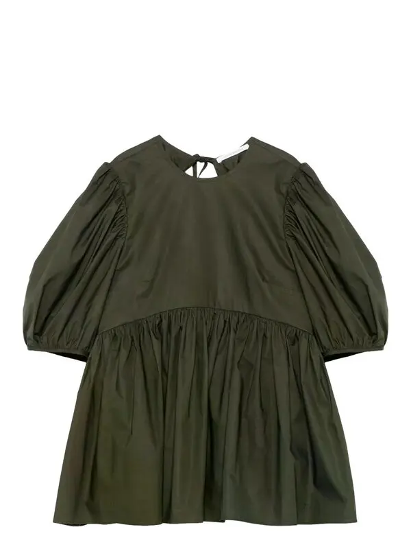 Cecilie Bahnsen Anisha Puff Sleeve Top - Green