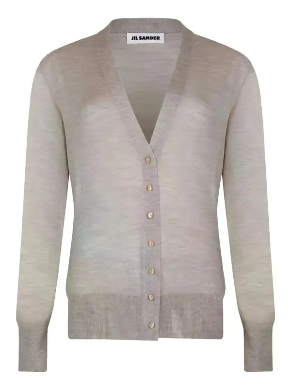 JIL SANDER Button-up Cardigan - Neutrals