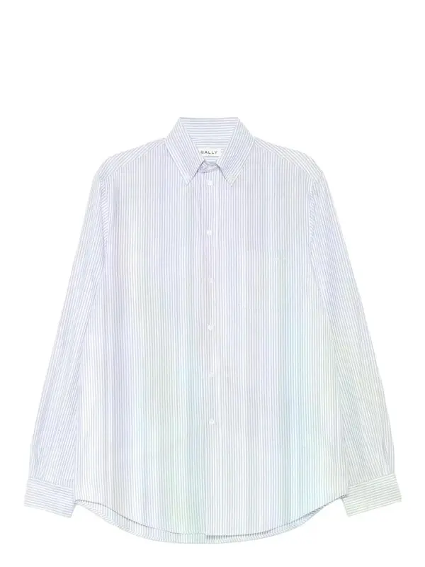 Bally Cotton Long-sleeves Shirt - Blue