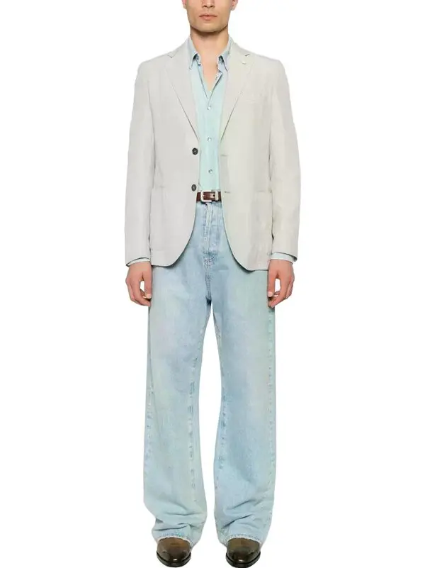 LUIGI BIANCHI MANTOVA Cotton Blazer - Grey