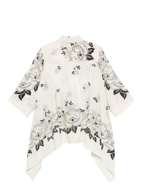 P.a.r.o.s.h Floral Print Shirt - Neutrals