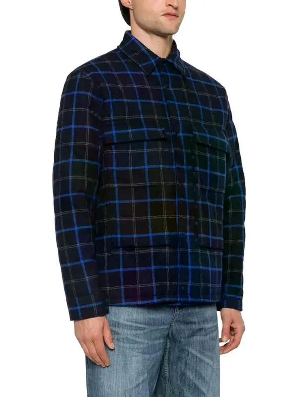 Aspesi Tattersall-check Shirt - Blue