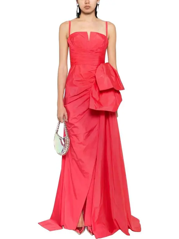 Zuhair Murad Draped Bodice Gown - Red