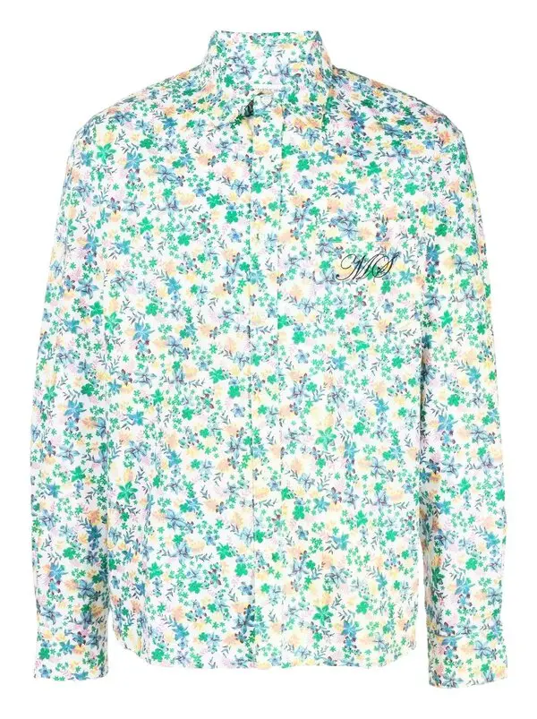 MARINE SERRE Floral-print Shirt - Multicolour