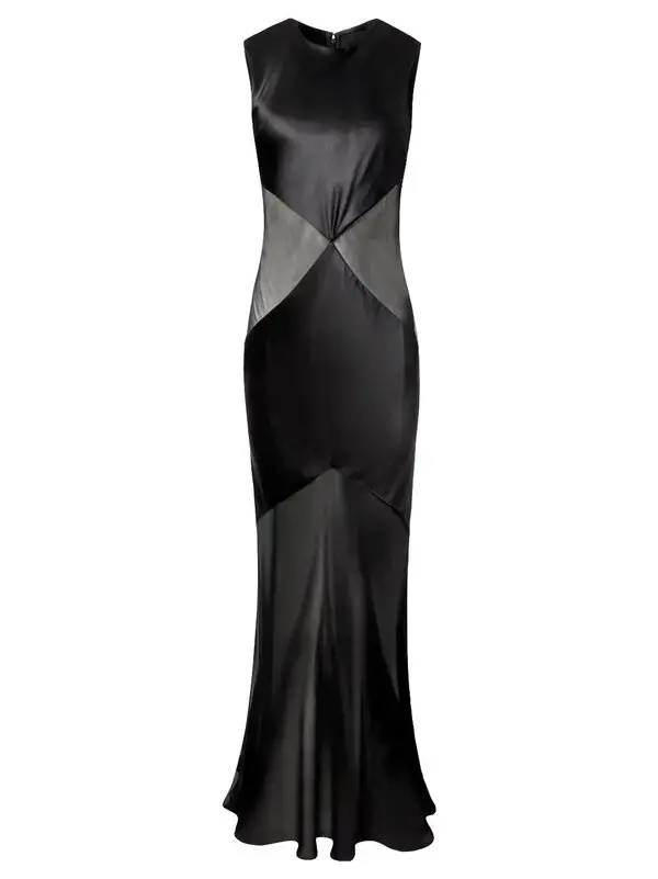 Alejandra Alonso Rojas Cut-out Gown Dress - Black