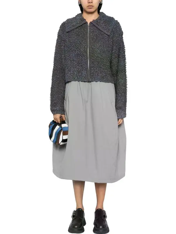TOUT A COUP Tout À Coup Midi Skirt - Grey