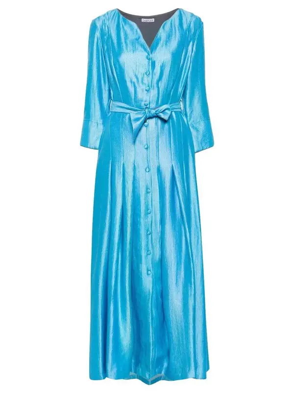 BARUNI Cosmos Belted Maxi Dress - Blue