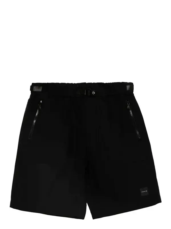 AGNES B. Belted Shorts - Black